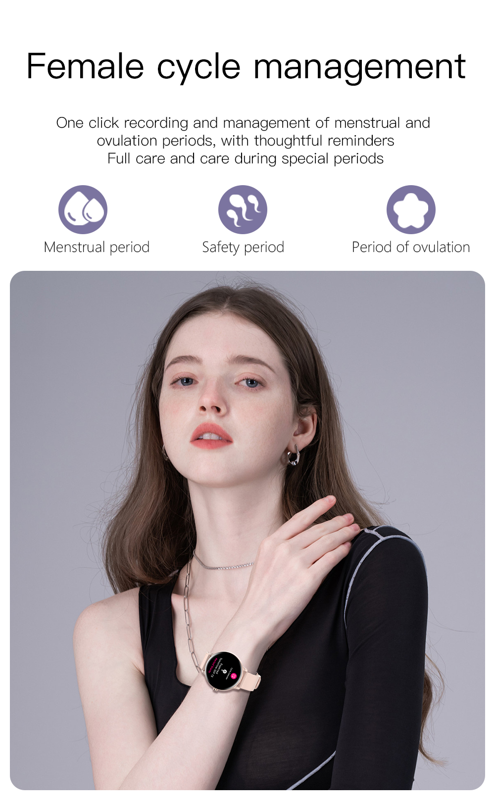 Aolon GTR Mini Smart Watch WoMen Bluetooth Call Fitness Traker Watch ...