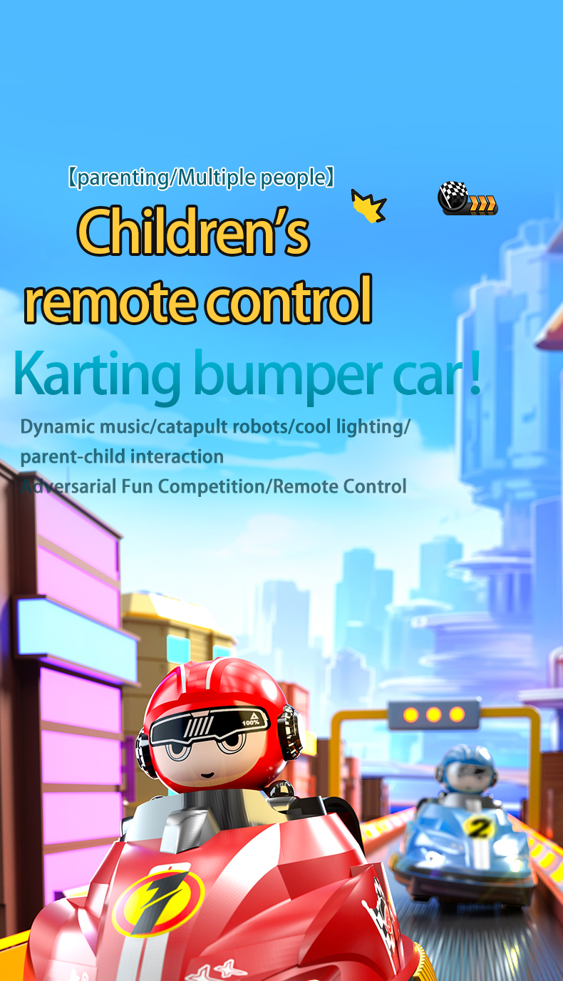 RC Battle Collision Go Kart Car Pop-up Doll Bumper Car Toy Ejection ...
