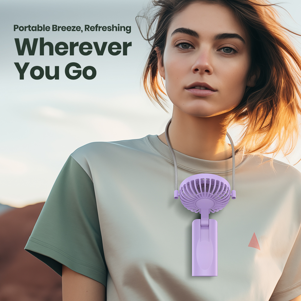 TOPK Mini Fan Rechargeable 5000mAh Portable Handheld Handy USB Pocket ...