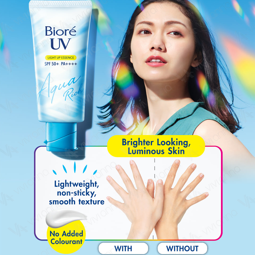 🟨6 6 SALE🟦Japan Biore Sunscreen 70g, UV Aqua Rich Light Up Essence ...