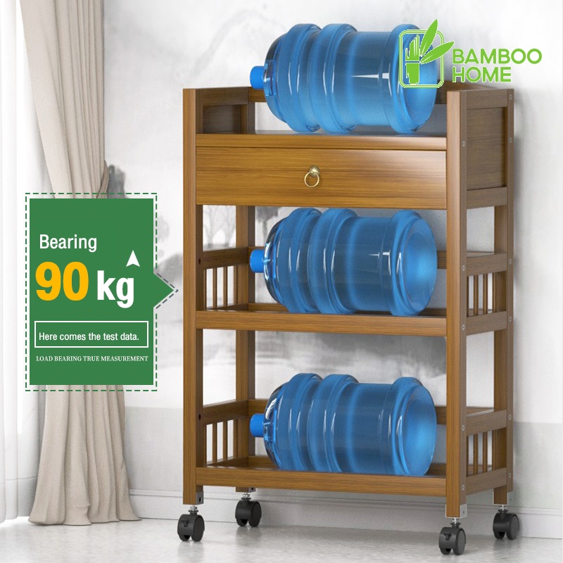 Moving Rack Portable Storage Rack Food Cart Rolling Cart Shelf With ...