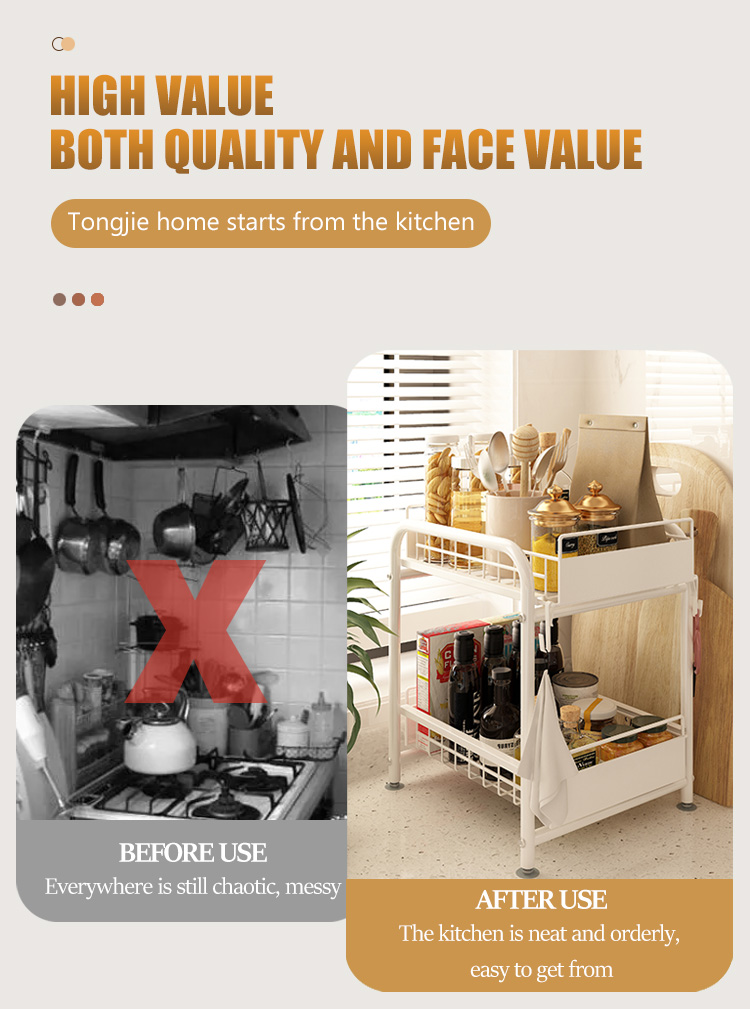 SEXY MAMA || Under Sink Organizer Rack Storage Rack Kitchen Organizer Drawer Rak Dapur Rak Bawah ...