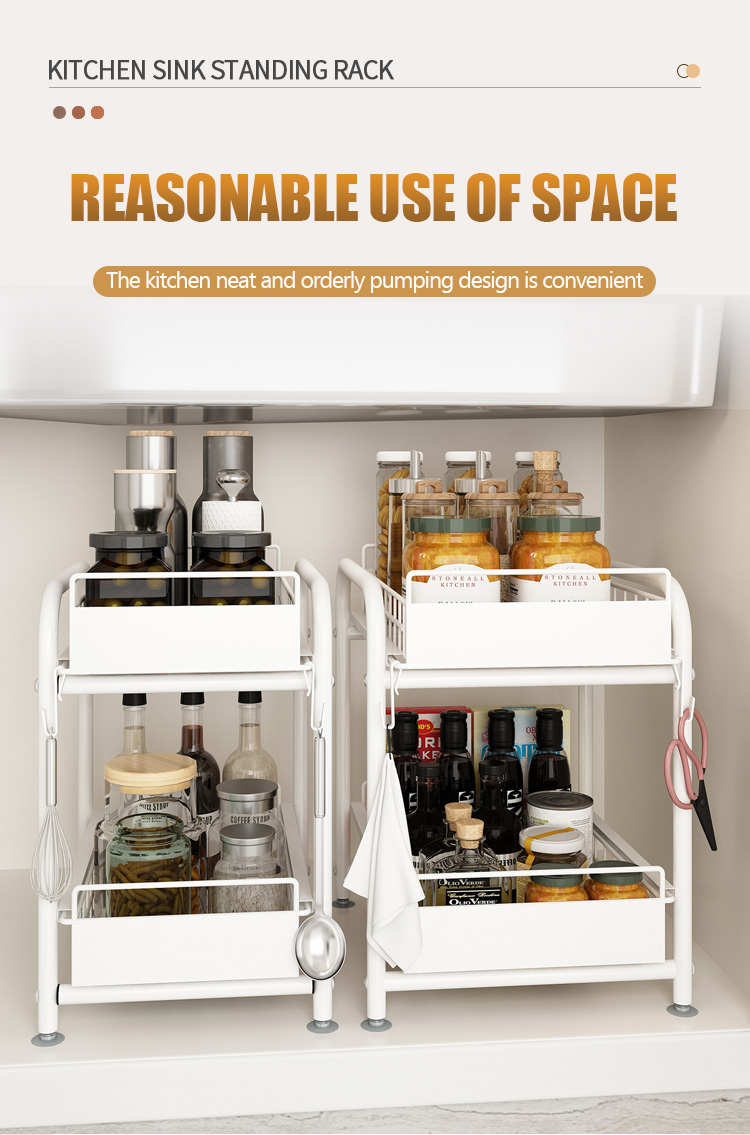 SEXY MAMA || Under Sink Organizer Rack Storage Rack Kitchen Organizer Drawer Rak Dapur Rak Bawah ...