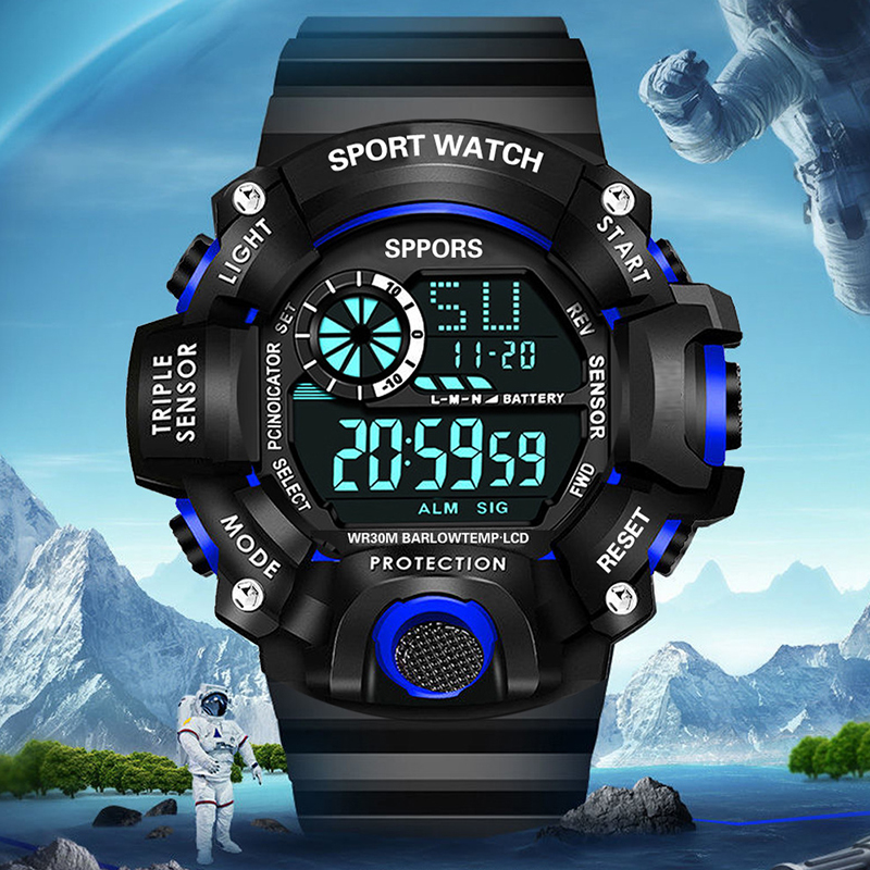 Luminous Waterproof Watches for Students Dial Electronic Watch Multi ...
