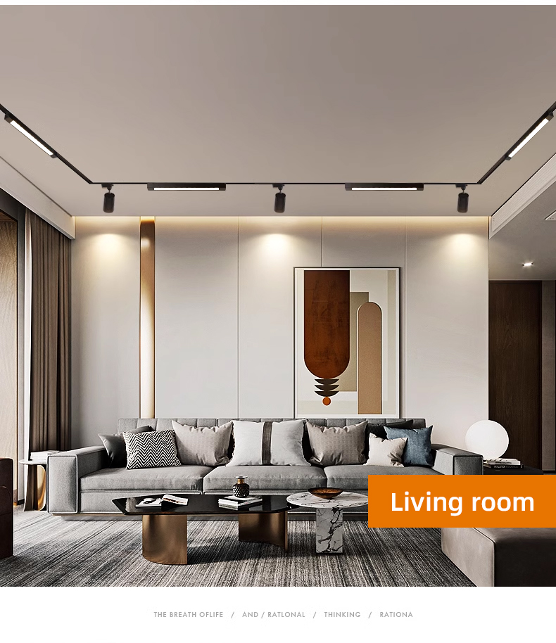 Linear Track Light Set Led Lampu Spotlight 10W 20W 30W 40W Lampu Track ...