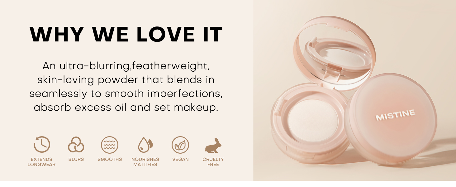 Mistine Powder Soft Focus Makeup Loose Setting Powder Hold Makeup Matte ...