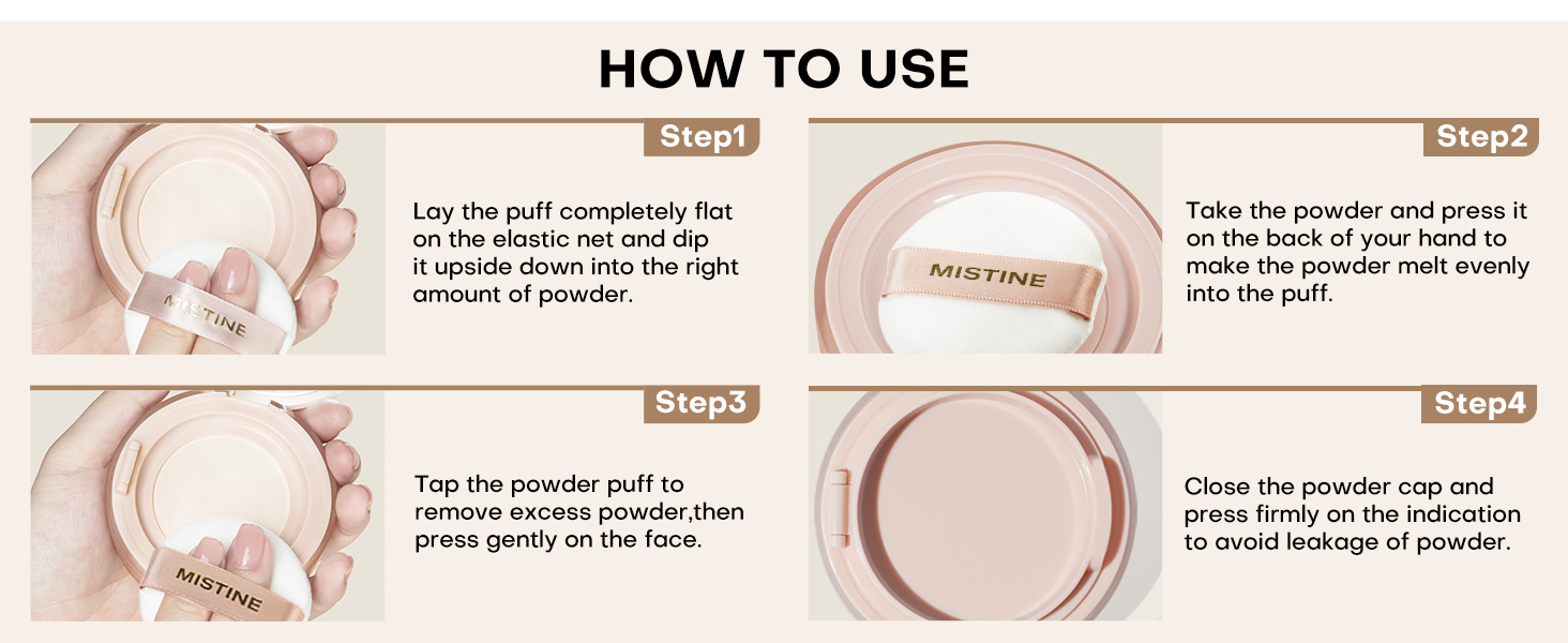 Mistine Powder Soft Focus Makeup Loose Setting Powder Hold Makeup Matte ...