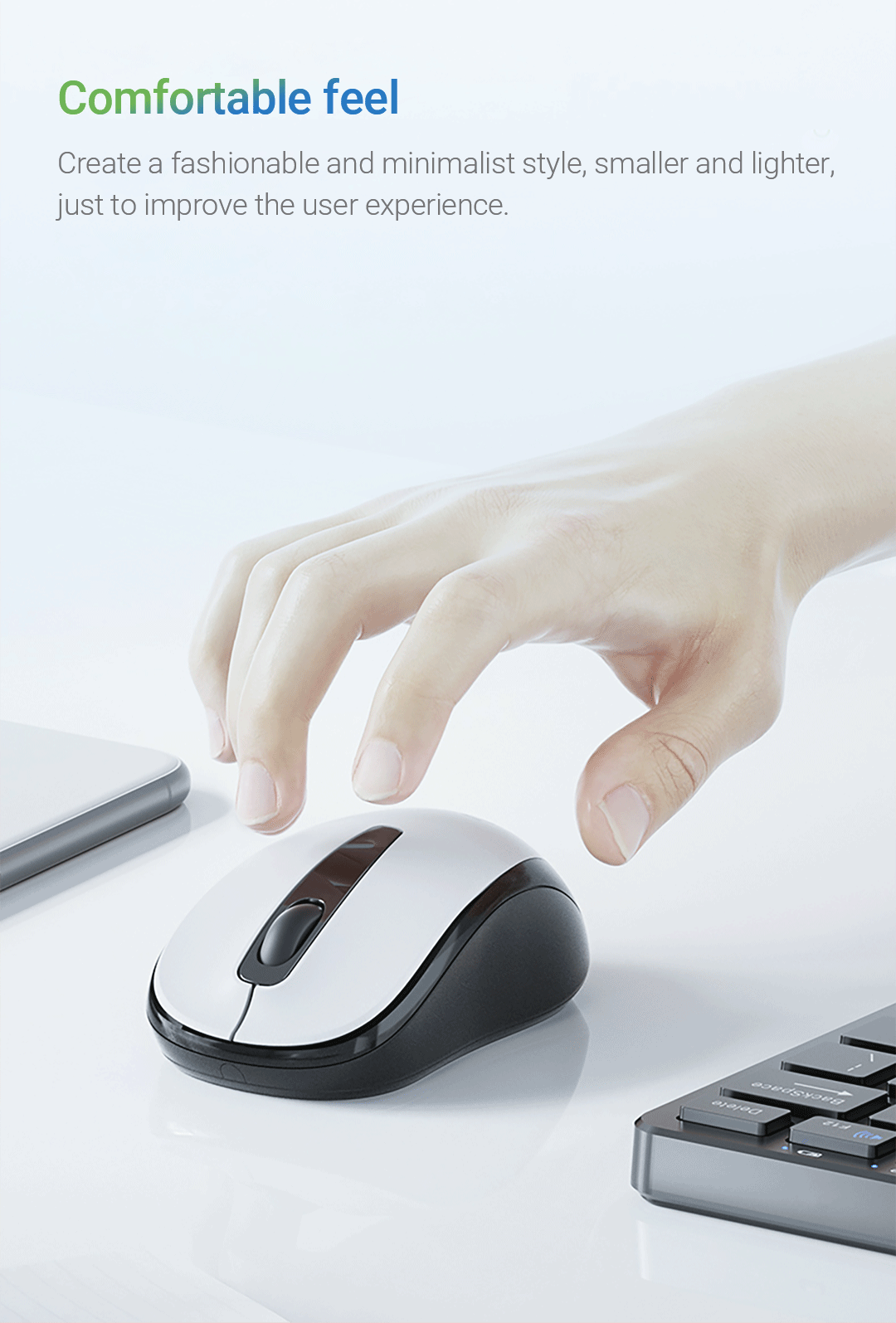 Acer Silent Wireless Mouse 2.4GHz USB Slient Click, Sensitivity For Win ...