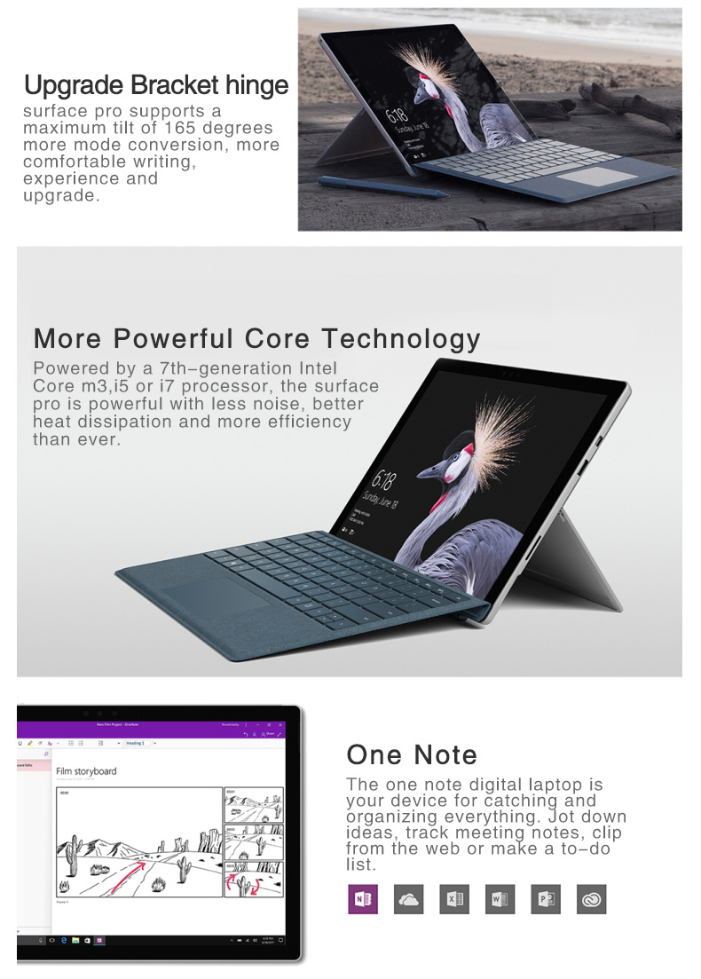 Microsoft Surface Pro6 Pro7Pro7+Pro8 Pro5 Laptop 2 in 1 4G/8G/16GRAM 128G/256GB/512G SSD Windows ...