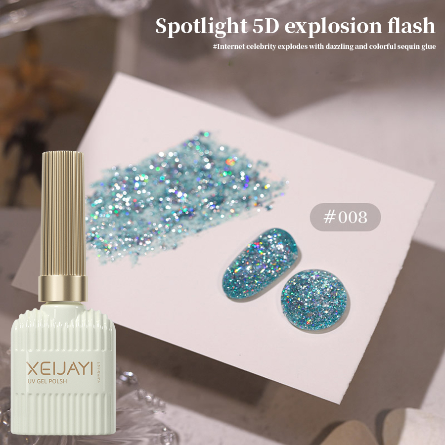 XEIJAYI 15ML Gorgeous Glitter Gel Nail Polish Set: Diamond Collection ...