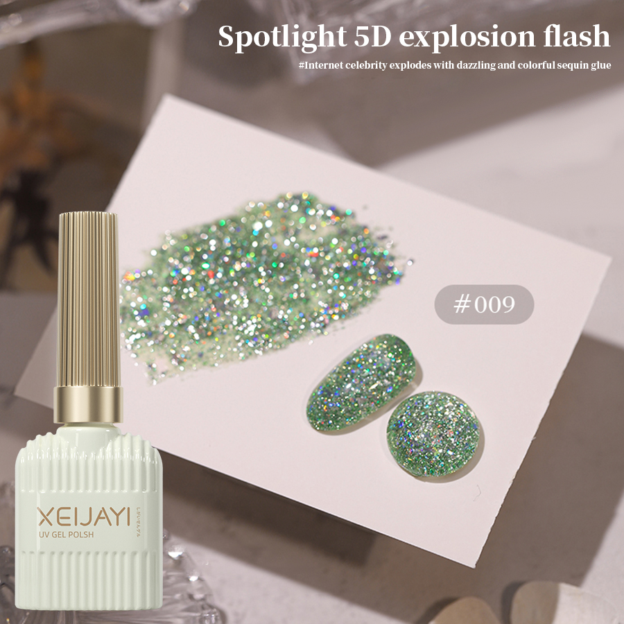 XEIJAYI 15ML Gorgeous Glitter Gel Nail Polish Set: Diamond Collection ...