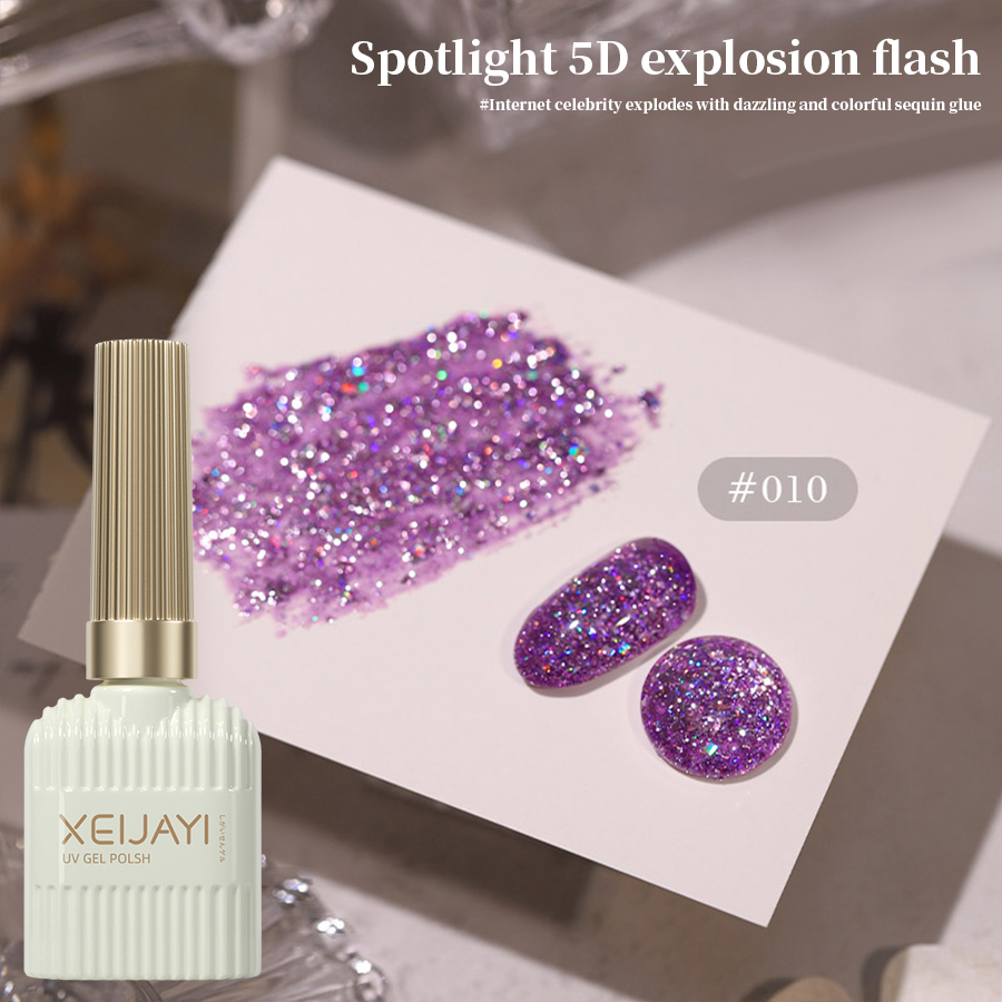XEIJAYI 15ML Gorgeous Glitter Gel Nail Polish Set: Diamond Collection ...