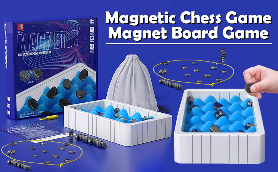 Magnetic Chess Set Magnetic Board Games For Kids Table Top Magnet Game ...