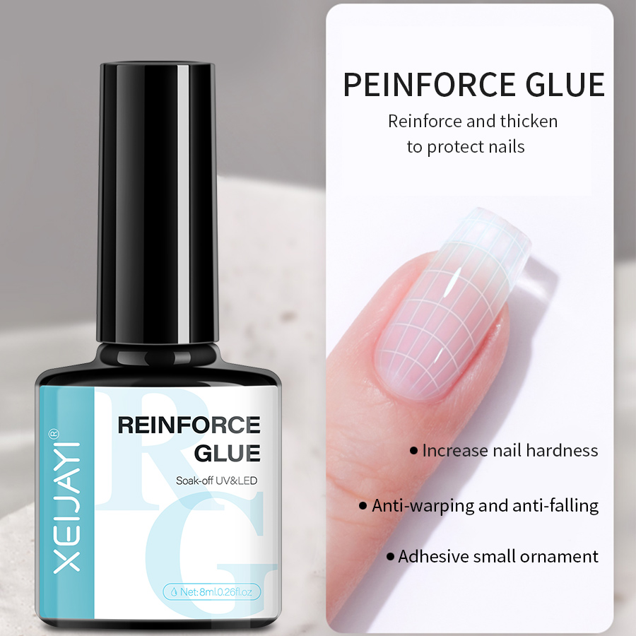 Xeijayi No Wipe Functional Top Coat Nail Gel Polish Design Enhancer