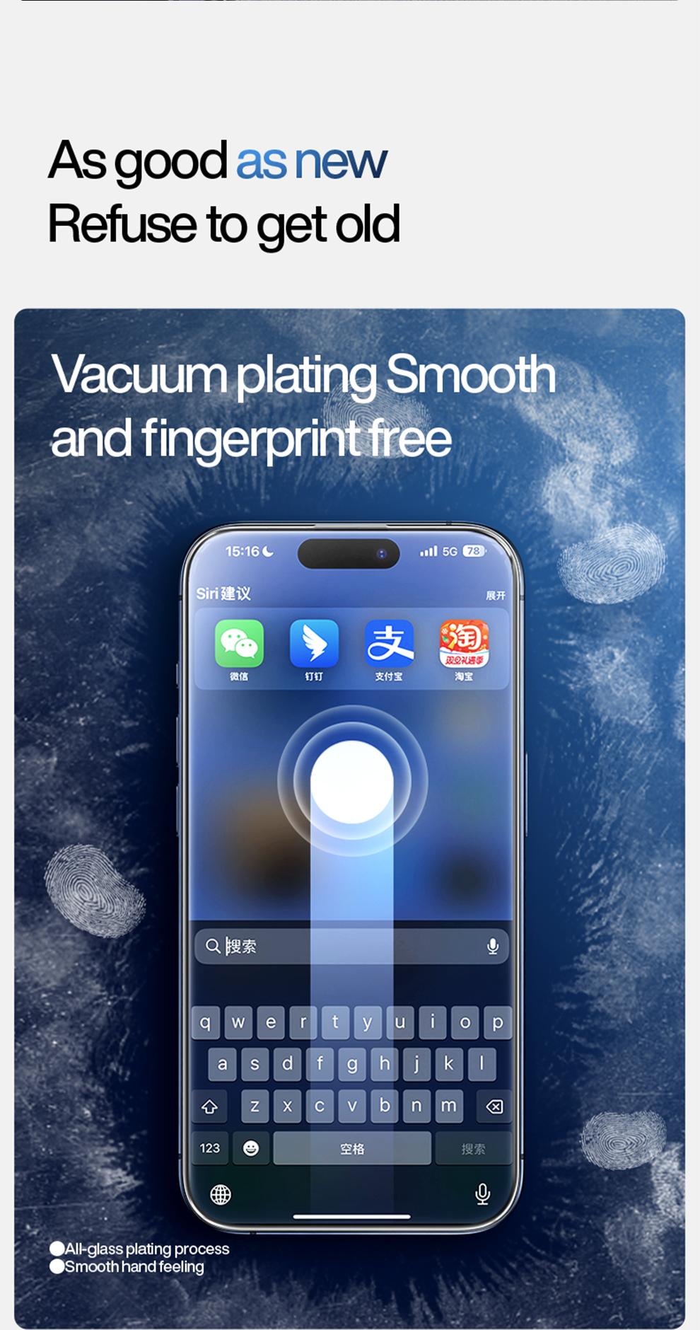 SmartDevil 3D Heat Bending Tempered Glass For iPhone15/15Pro/15Plus ...