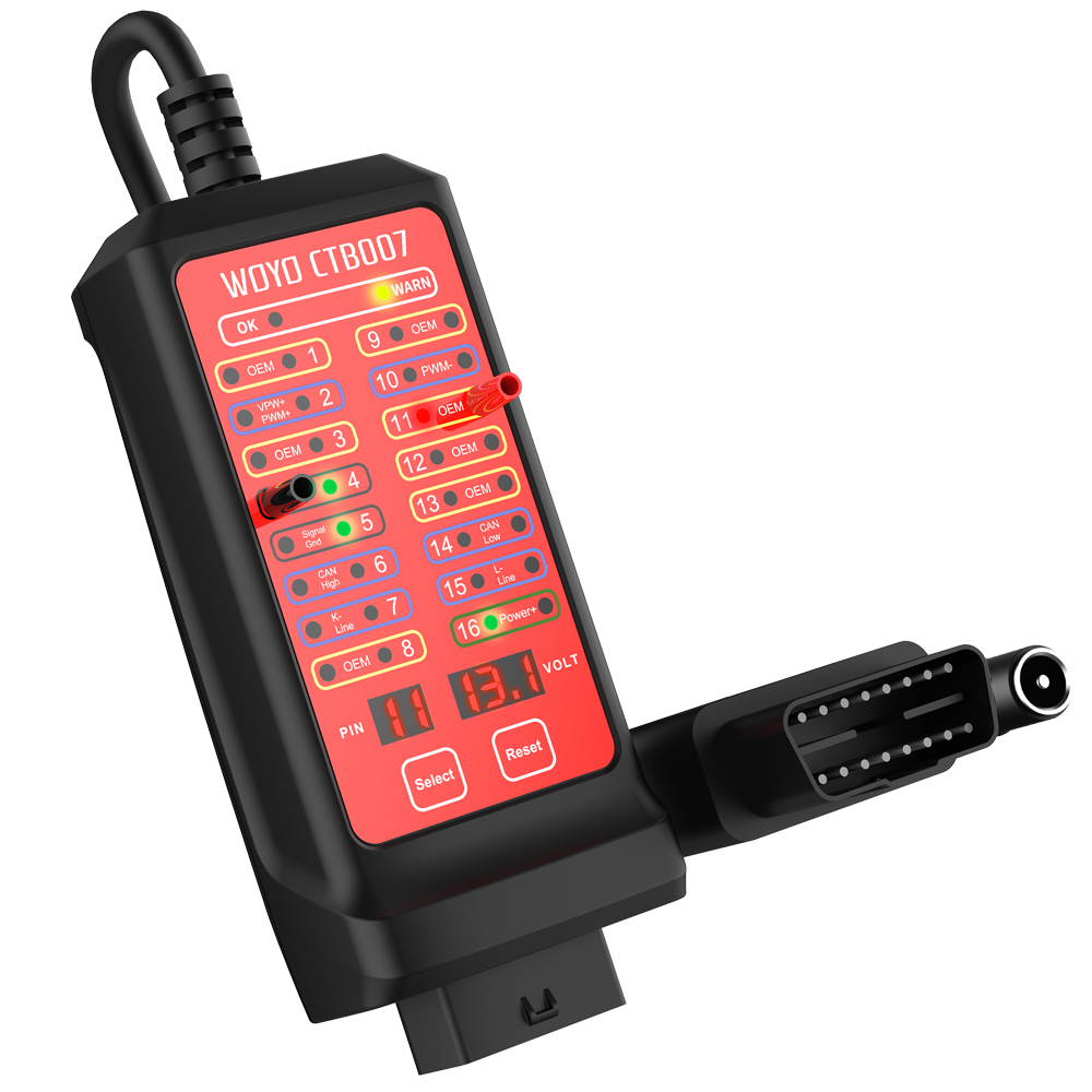 WOYO CTB007 Car CAN test box, car OBD2 fault detector, 16 pin junction ...