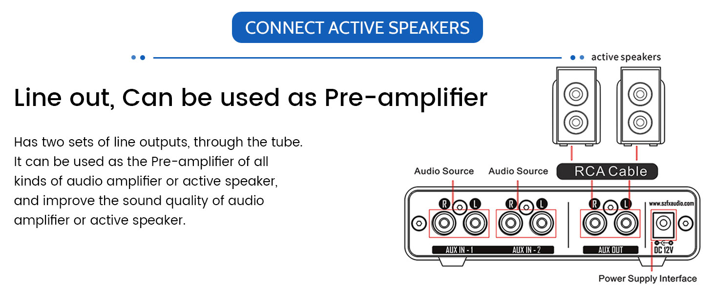 FX audio TUBE-02PRO Fever TUBE Amplifier Ear HIFI Class A Transistor ...