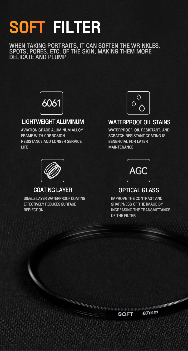 【Shipping from Malaysia】ZOMEI series lens soft filter lens Suitable for ...