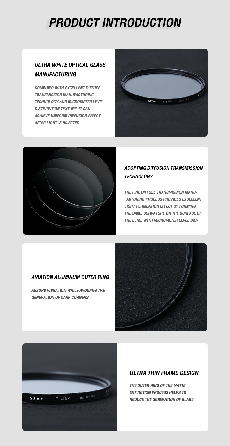 ZOMEI Soft Filter Lens Suitable for DSLR Cameras Soften Highlights and ...