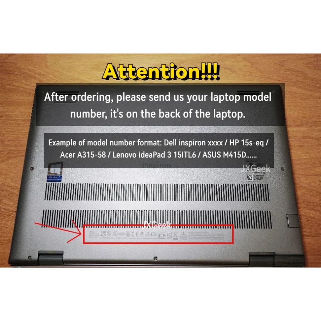 Sticker Laptop HP Matte Transparent 3 Sides Skin HP Pavilion 14s-cf 14s ...