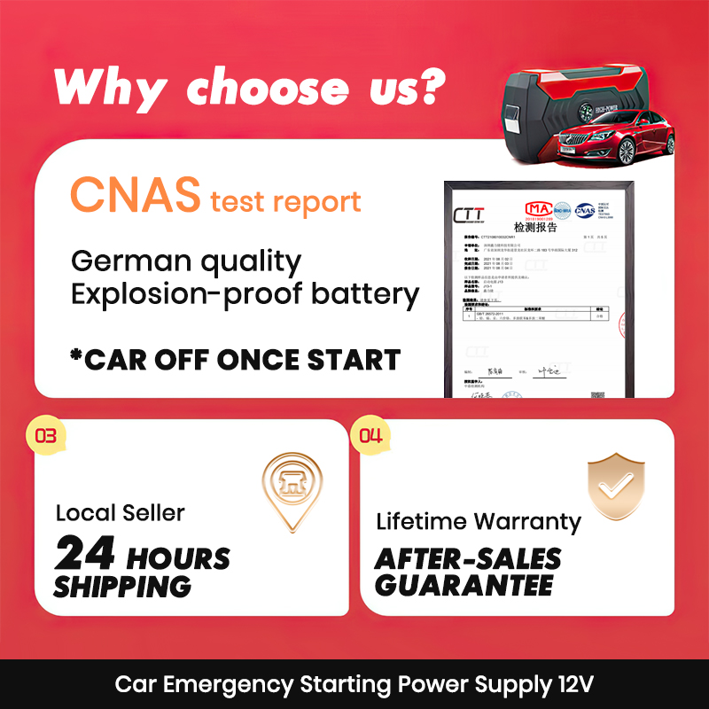 🔥10 years warranty🔥99800mAh 12V Car Jumper Car Tyre Car Pump Starter ...