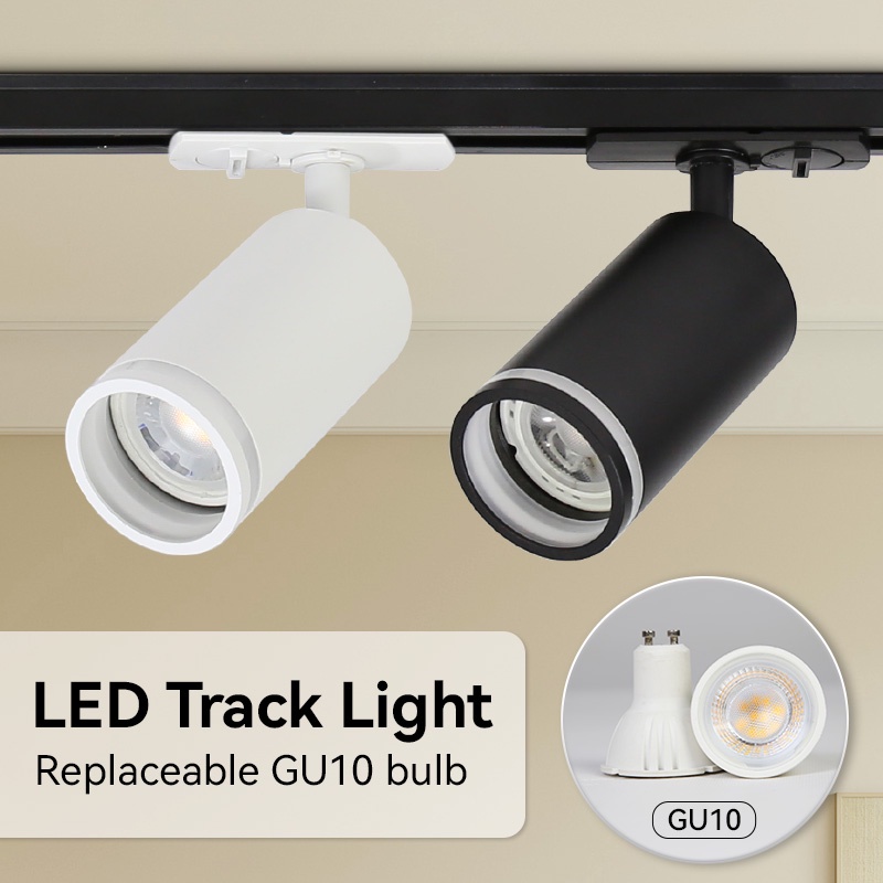 LED Track Light GU10 Bulb Spotlight Track Lamp Ceiling Light Spotlight ...