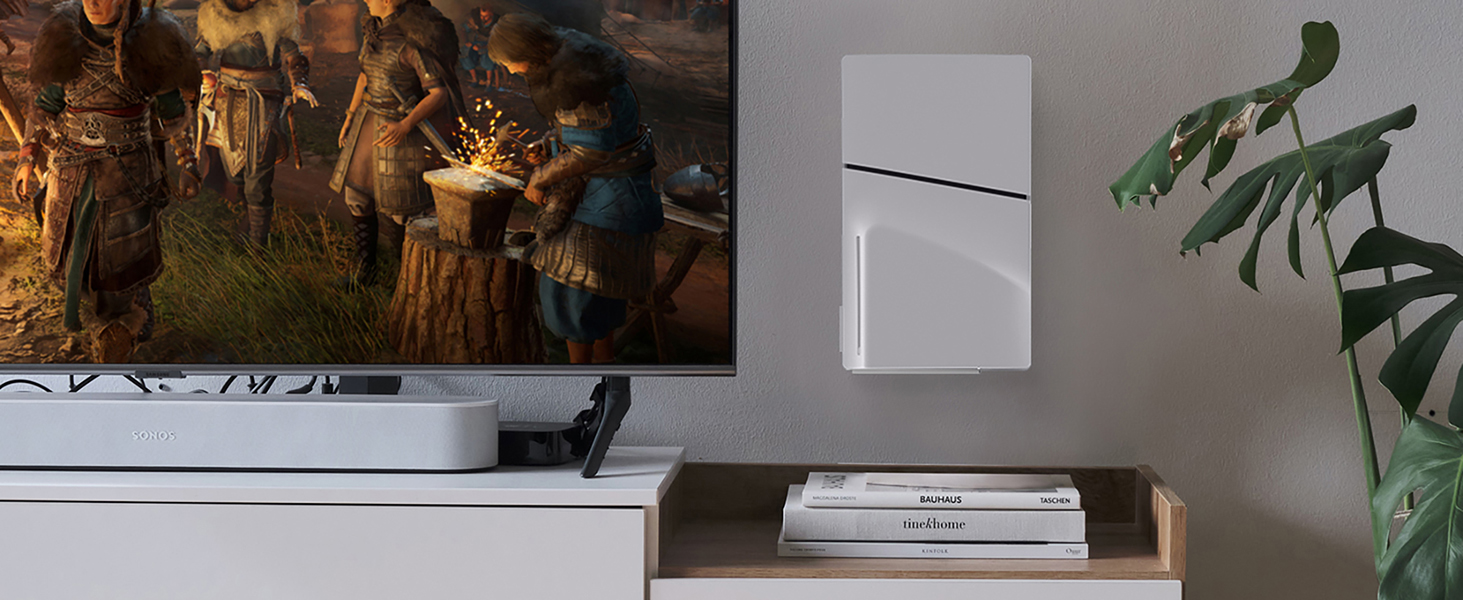 Aluminum Wall Mount for PS5 Slim Digital Edition and Disc Edition Heat ...