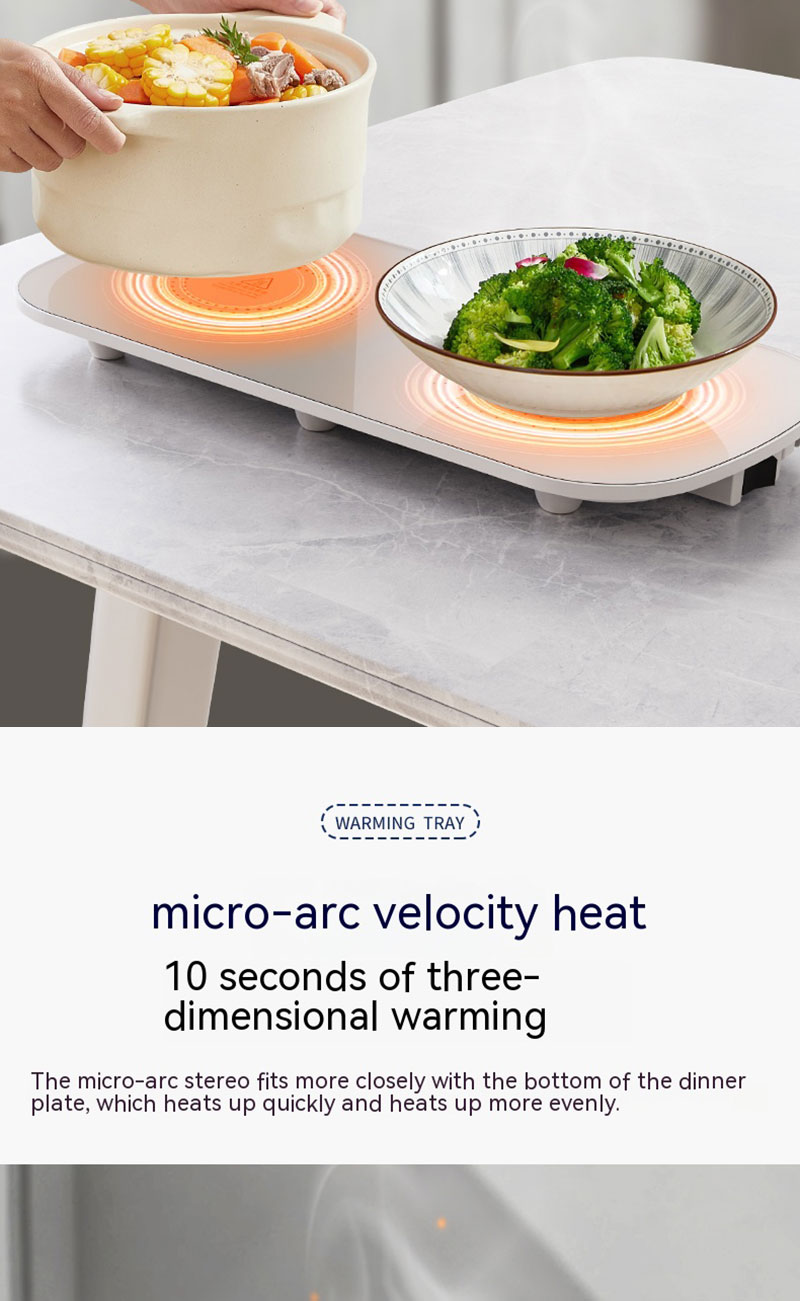 GEESO 10 Seconds Quickly Heating Food Warming Board Multifunctional ...