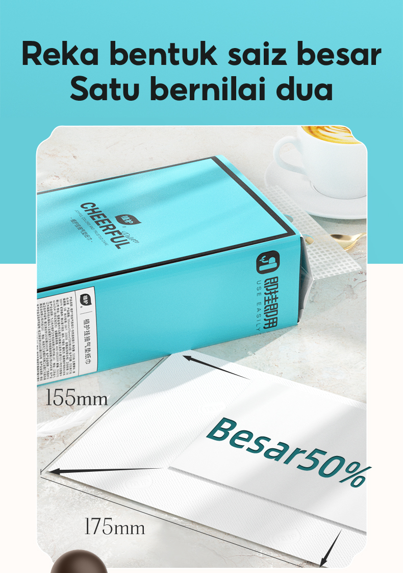 [18 PCS] Botare biru Air-cushion, Delux Comfort, 4-ply tissue paper ...