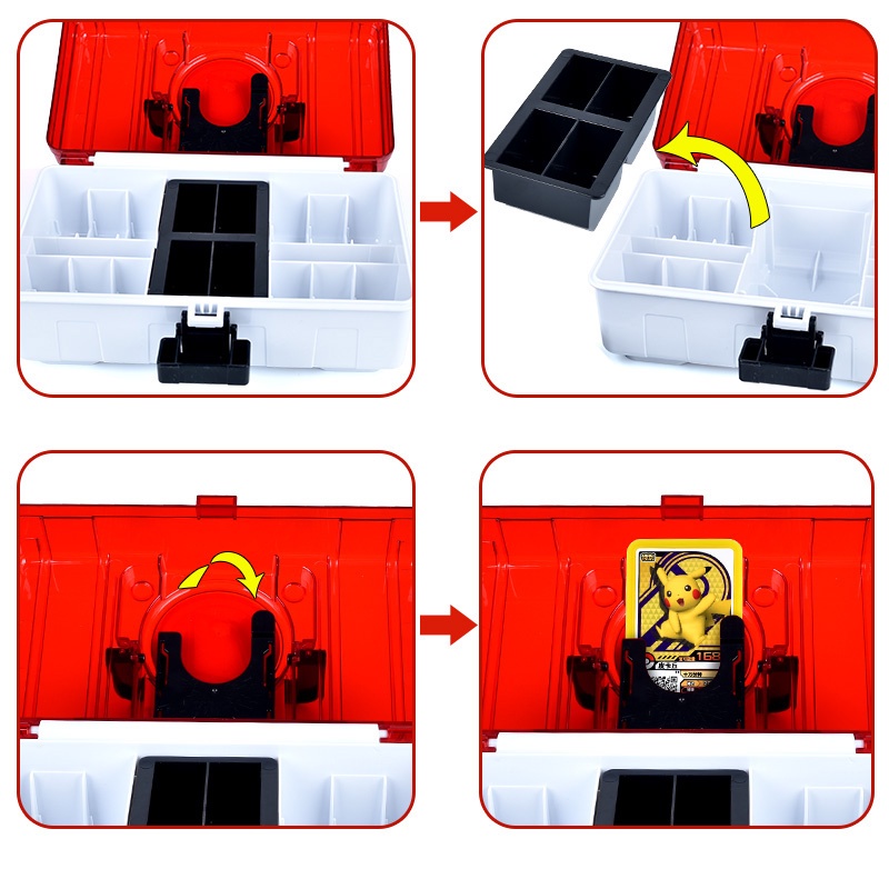 【Ship 24h】Pokemon Gaole Box Gaole Card Storage Box Ga-Ole Card Disk ...