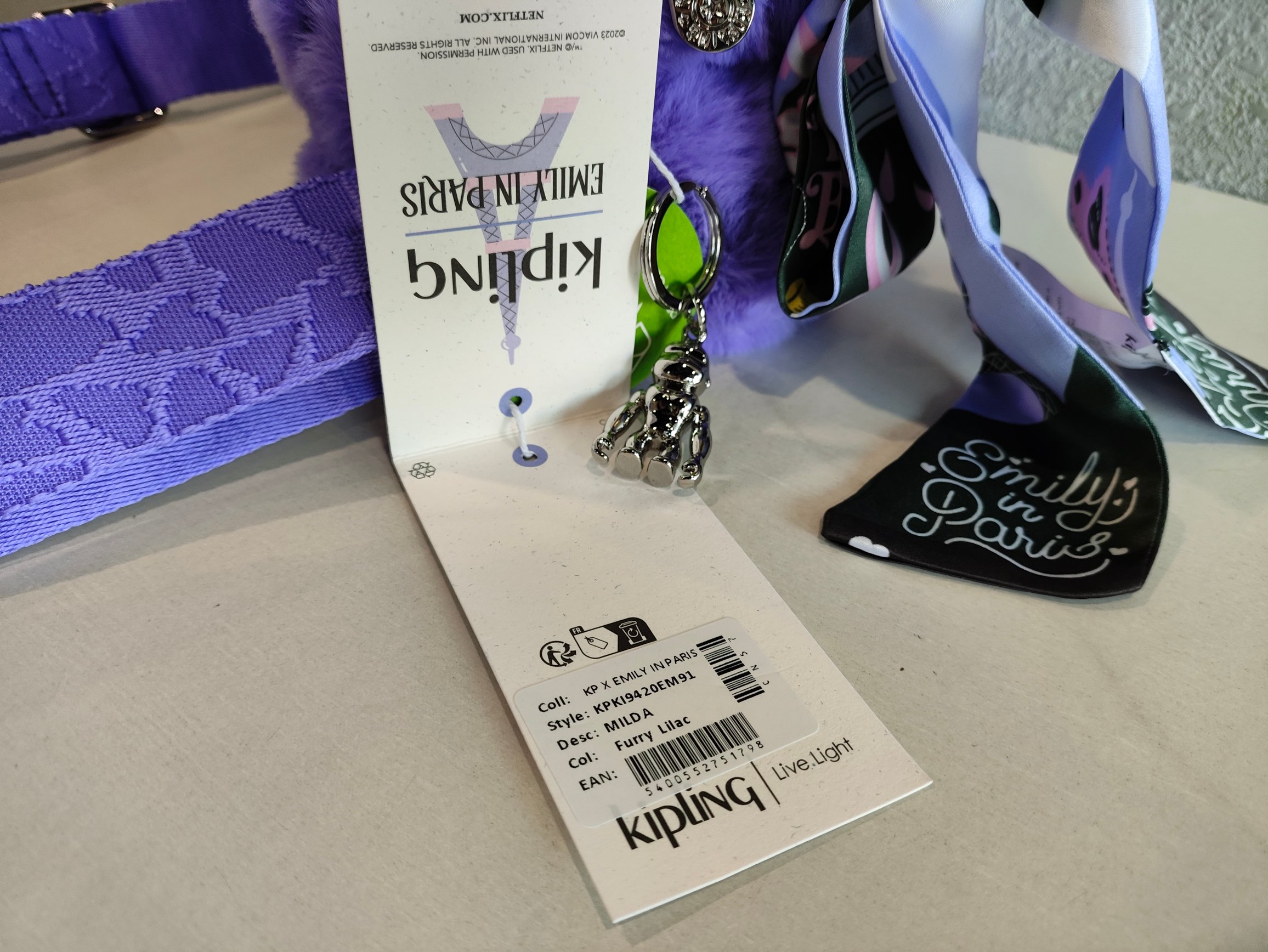 Kipling x EMILY IN PARIS Joint Series Camera Bag Shoulder Messenger Bag ...