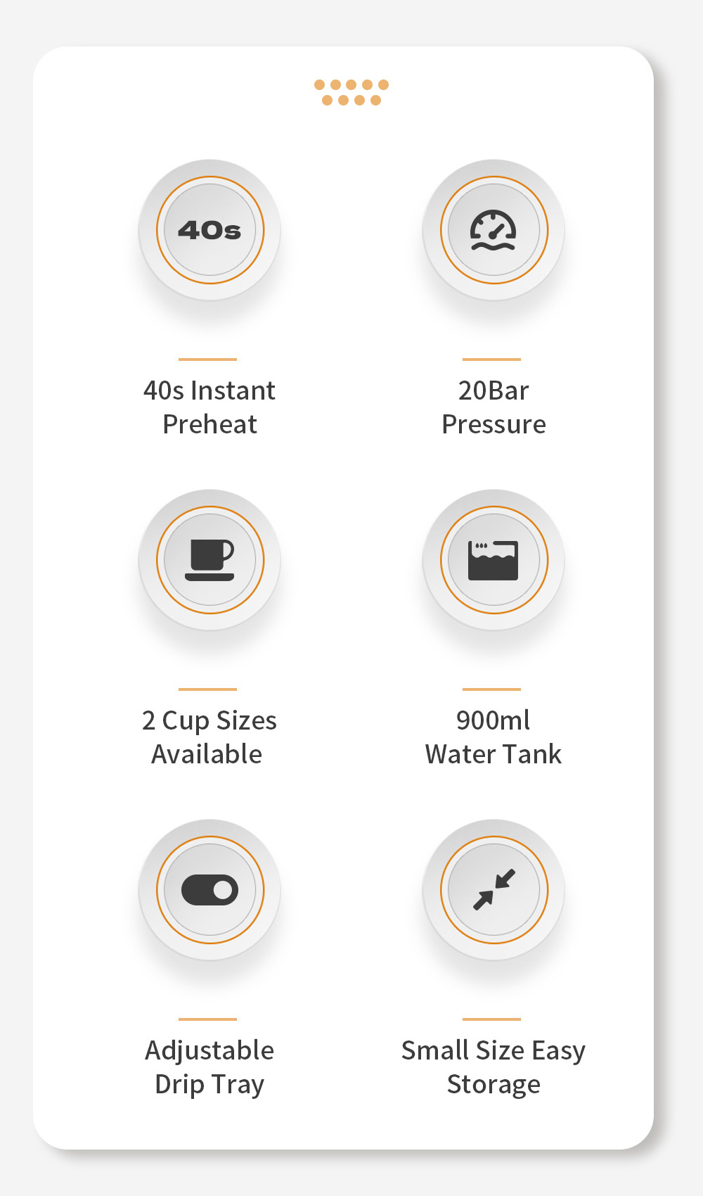 Simplus Large Water Tank Nespresso Coffee Machine (100-200ml/900ml) KFJH008 | Shopee Malaysia