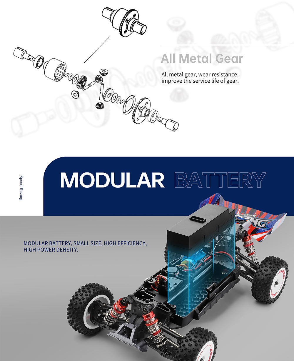 WLtoys 124017 75KM/H 124010 55KM/H 124008 60KM/H 2.4G RC Car Brushless ...