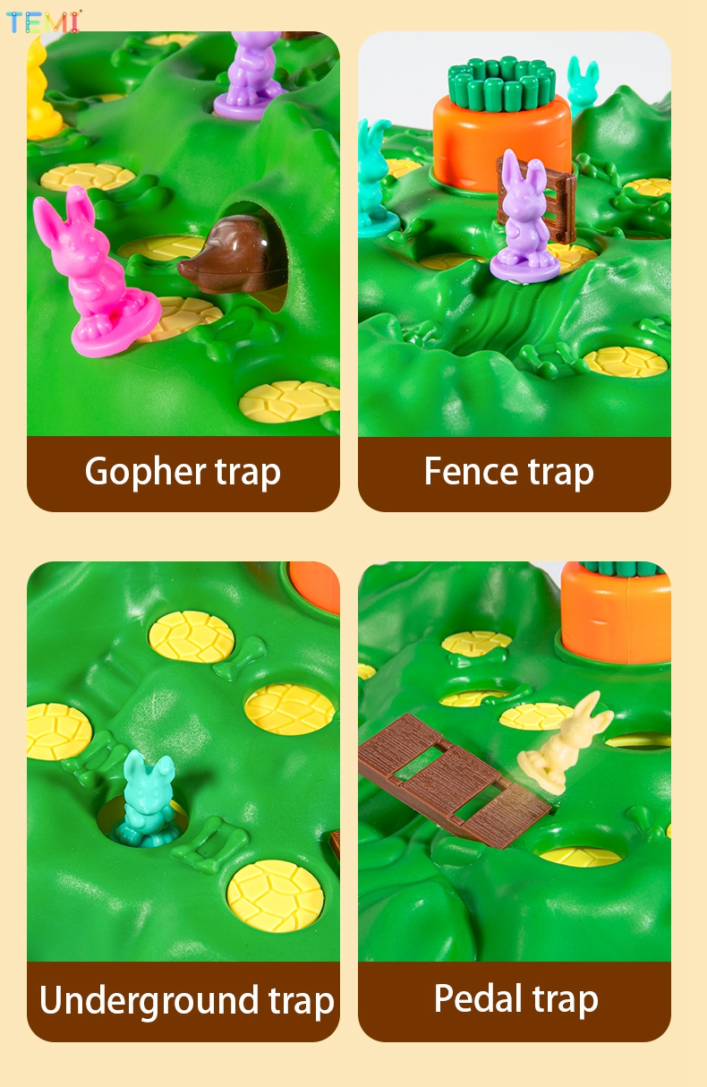 ⭐Shipping from Malaysia⭐ TEMI Funny Bunny Trap Board Games Puzzle ...