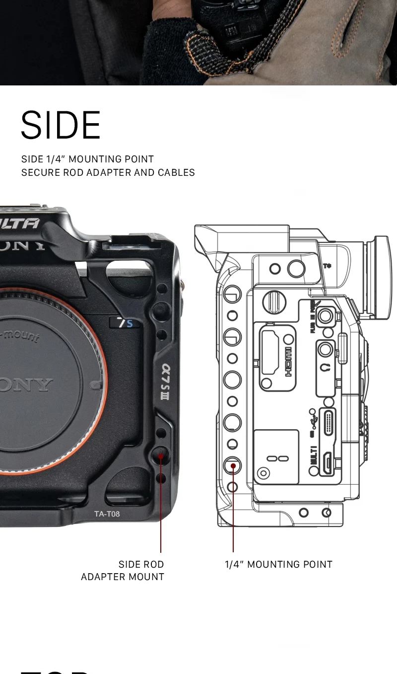 TILTA SONY A7S3 A7s III TA-T18-FCC Camera Rig for Sony A7sIII Cage Full ...