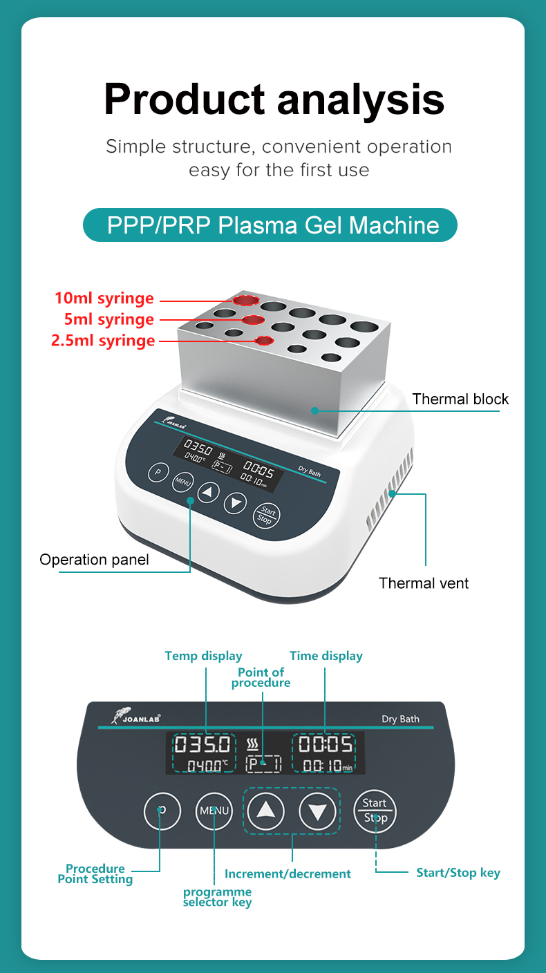JOANLAB PPP Plasma Gel Machine School Lab Equipment Portable PRP ...