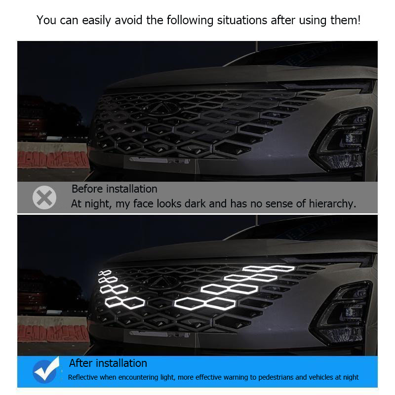 ZLWR omoda 5 grille sticker, front grille decoration sticker, body ...