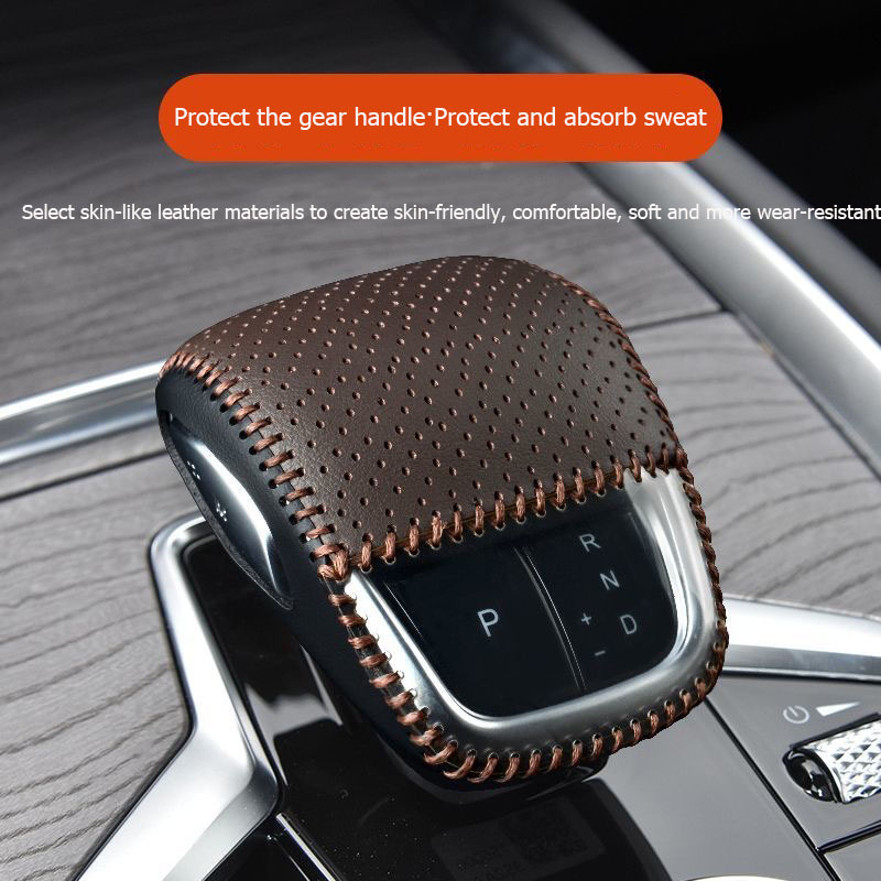 ZLWR Chery Omoda 5 shift knob cover, hand-stitched gear handle cover ...
