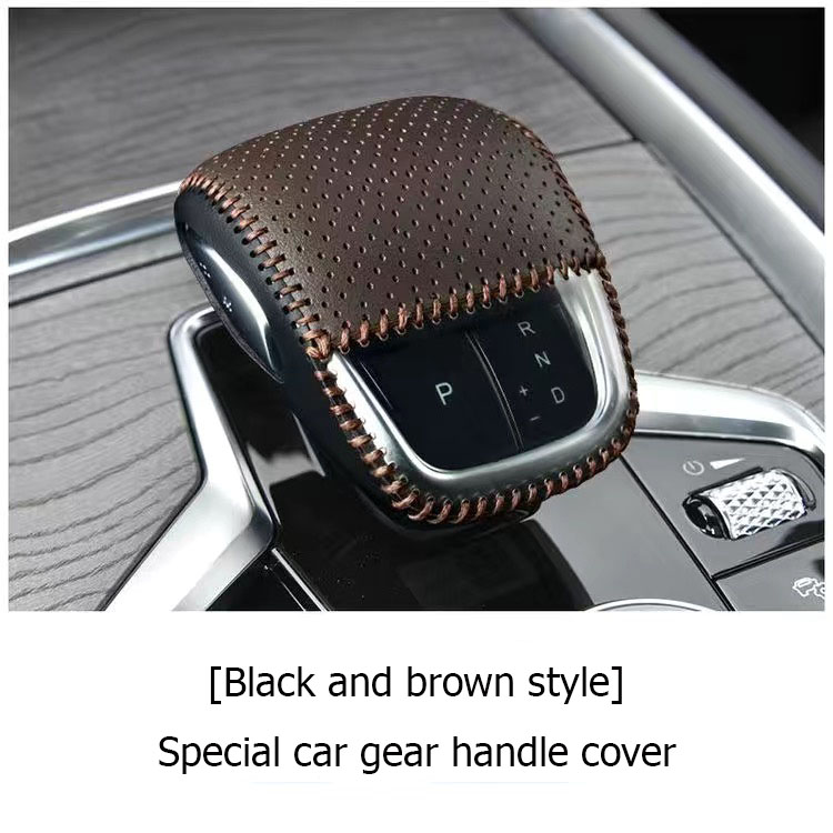 ZLWR Chery Omoda 5 shift knob cover, hand-stitched gear handle cover ...