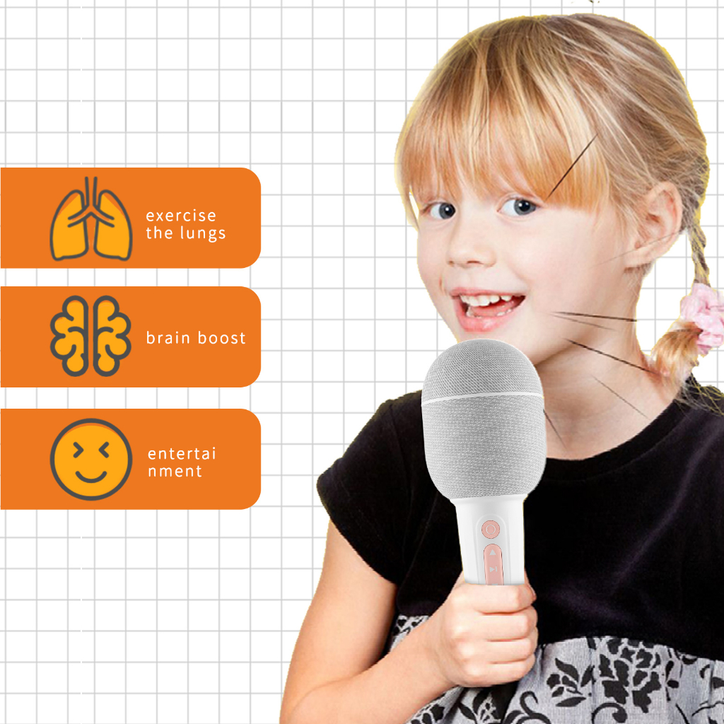 Miffy Wireless Karaoke Microphone Bluetooth Handheld Portable Speaker ...