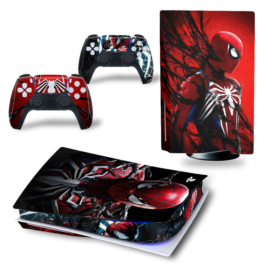 Spider-Man Controller Sticker Skins Cover for PS5,Full Set of Spider ...
