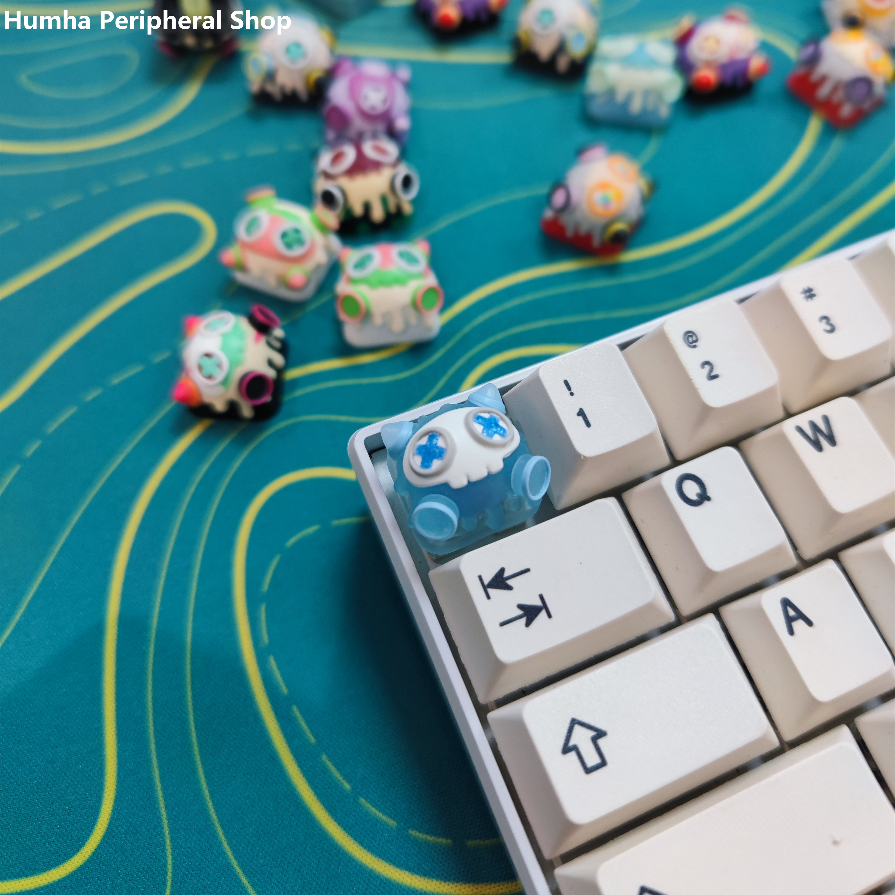 Humha artisan keycap Cell keycap Hand made Resin keycap mechanical keyboard keycap personalized ...