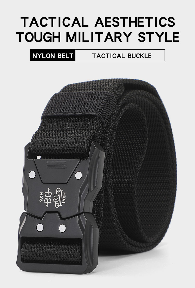 Men's Classic Retro Outdoor Belt– Heavy-Duty Nylon, Tear-Resistant for ...