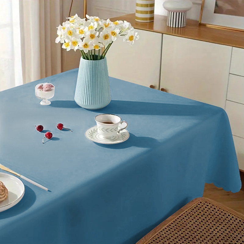 140*180cm Lace Pure Color Tablecloth Polyester Table Cover Solid Color ...