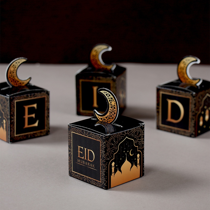 24pcs Goodies Bags EID Candy Box Ramadan MUBARAK Paper Box Ramadan ...