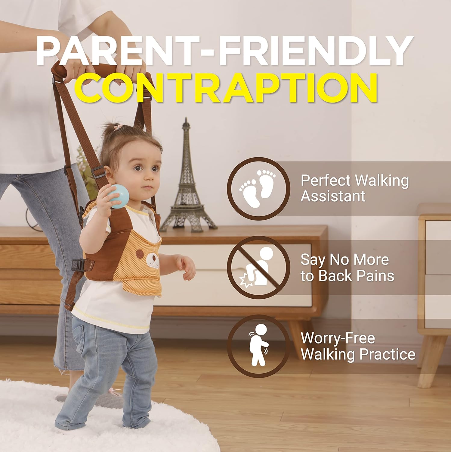 (3 in1)Baby Walking Harness-Handheld Kids Walker Helper-Toddler Infant ...