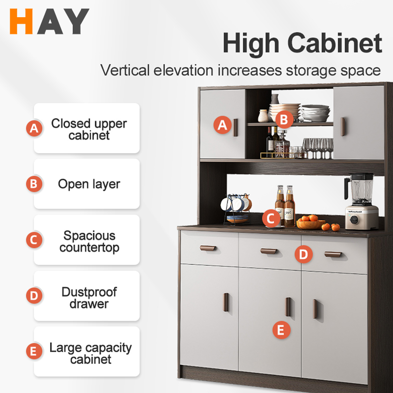 Kitchen Cabinet Dapur Almari Storage Cabinet With Acrylic Door Modern ...