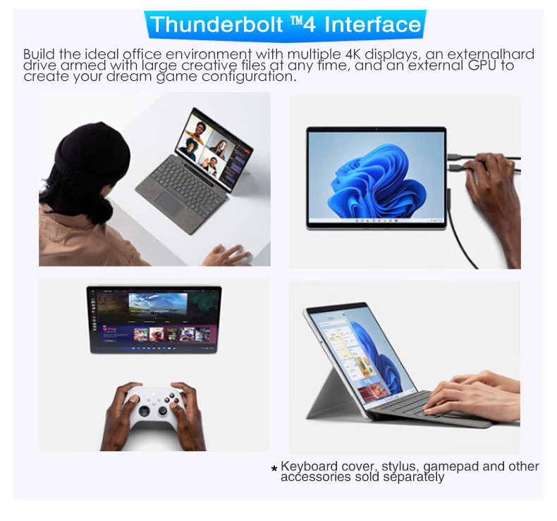 Microsoft Surface pro8 pro7 pro7+ pro5 pro6 Laptop 2 in 1 Core i5/i7-11th 10th 8th Gen 8/16GB ...
