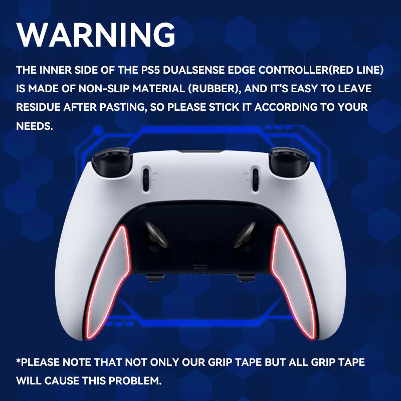 TALONGAMES Controller Grip Tape Compatible With Playstation 5 DualSense ...