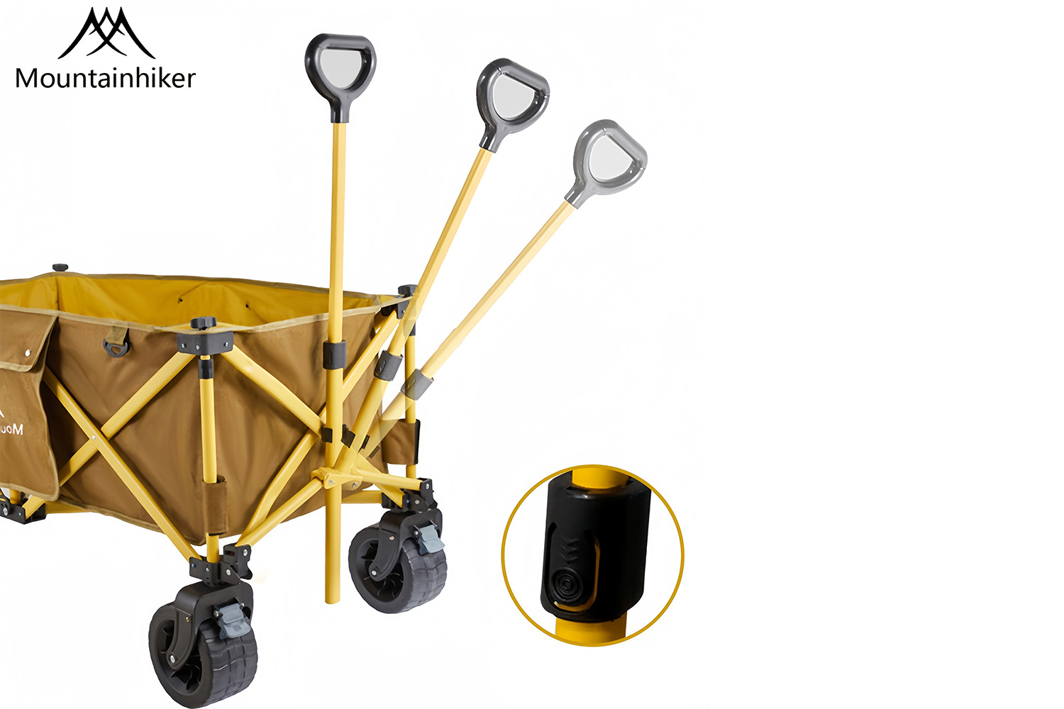MOUNTAINHIKER Foldable Camping Push Cart Wagon Trolley Tool Truck ...